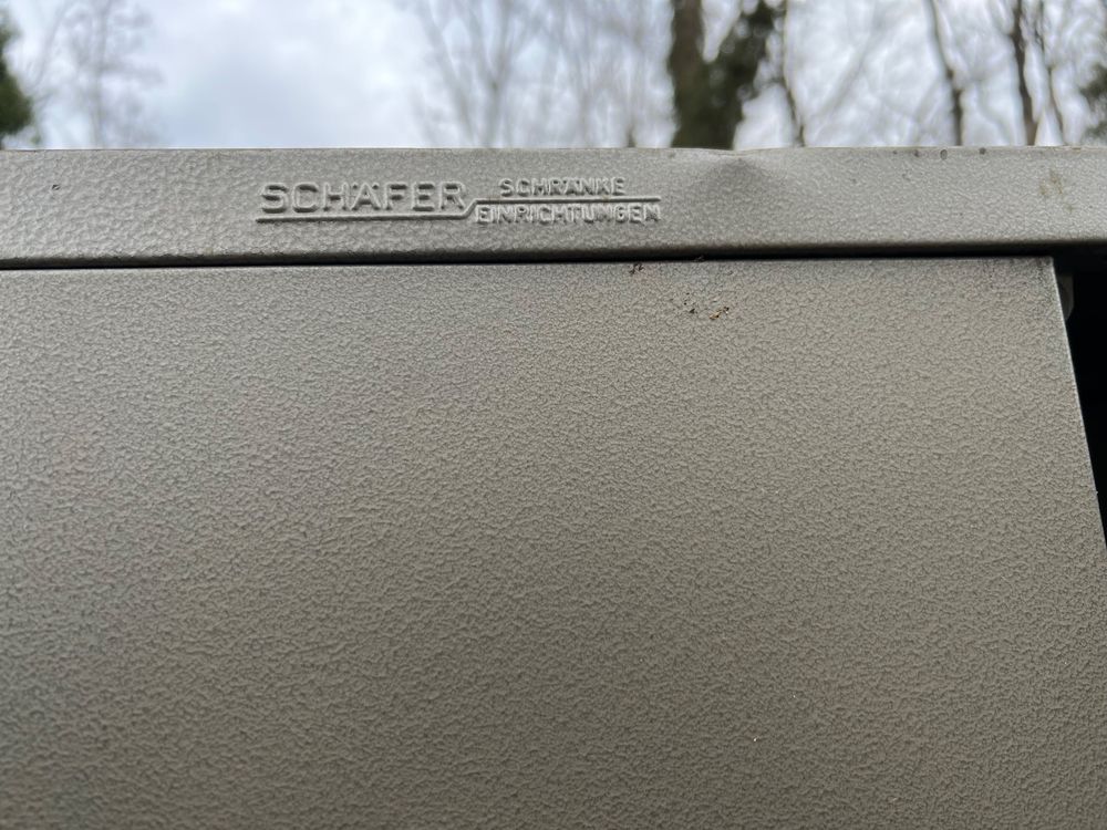 Grosser, grauer Metallschrank von Schäfer, Nr 33 (Gebraucht) in ...