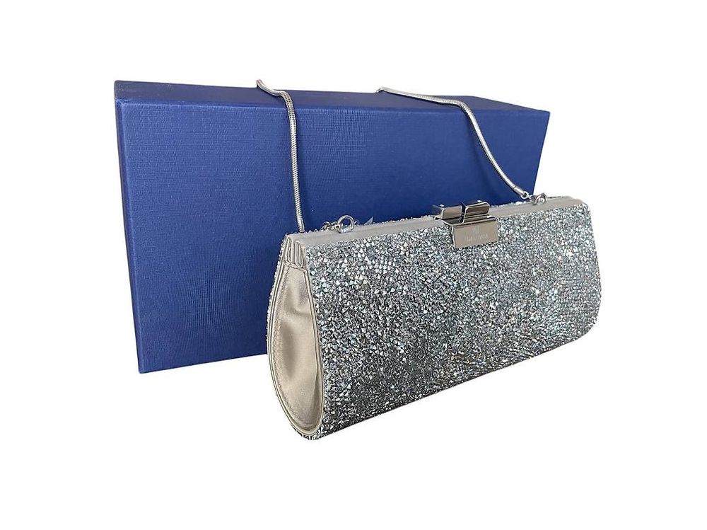 Original Swarovski Power Rock Evening Clutch Silber (Gebraucht) in ...