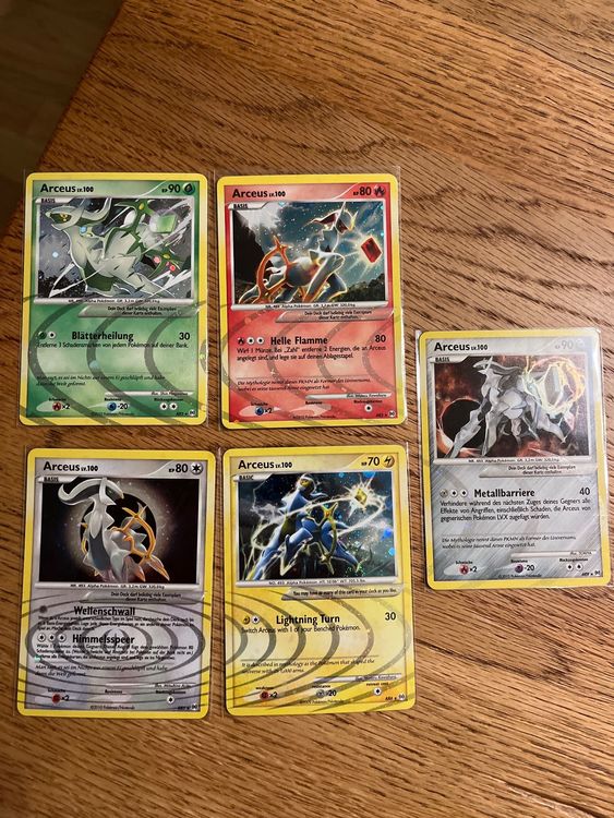 Pokemon Arceus Vintage Sammlung AR2, AR3, AR5, AR6, AR9 | Acheter sur ...