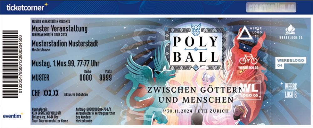 POLYBALL 2024 - ZWISCHEN GÖTTERN UND MENSCHEN - Ticket (Neu und originalverpackt) in Wädenswil ...