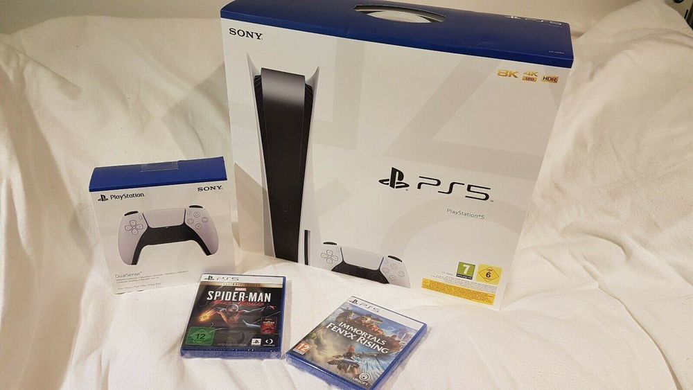 PS5 Disc+ 2.DualSense-Controller+2Spiele | Kaufen auf Ricardo
