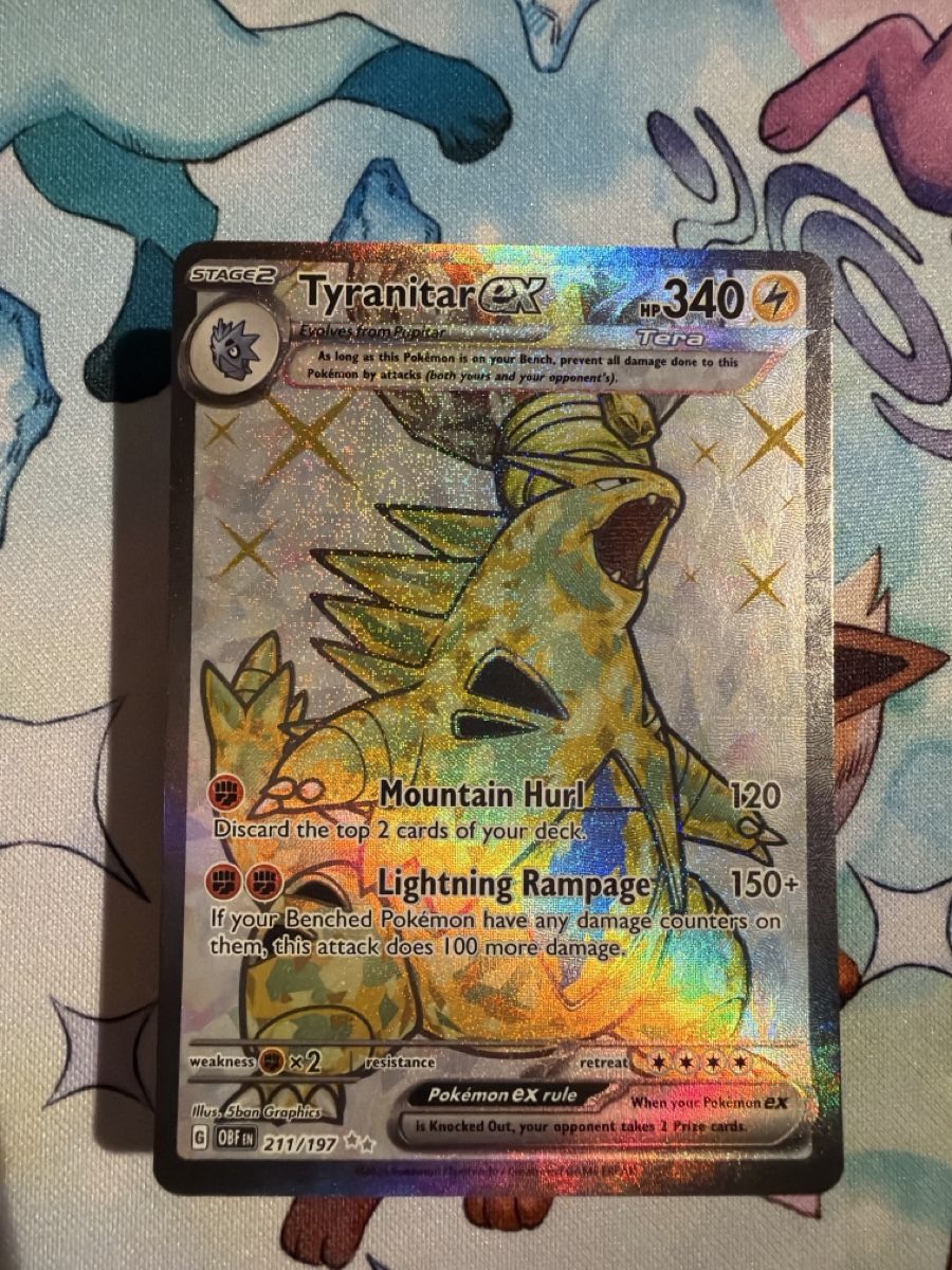 Tyranitar EX 211/197 - Obsidian Flames 🏴󠁧󠁢󠁥󠁮󠁧󠁿 (Neu (gemäss ...