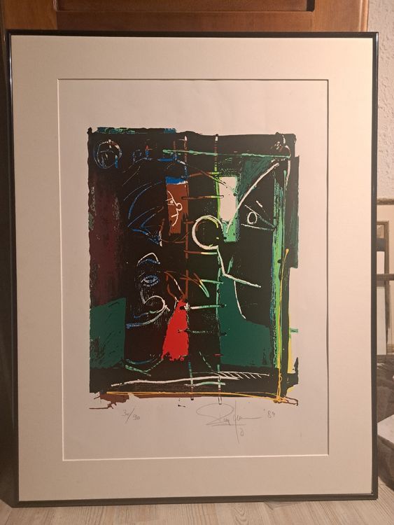 Rolph Knie (1949) Lithographie (Gebraucht) in Saillon für CHF 120 – nur Abholung auf Ricardo kaufen