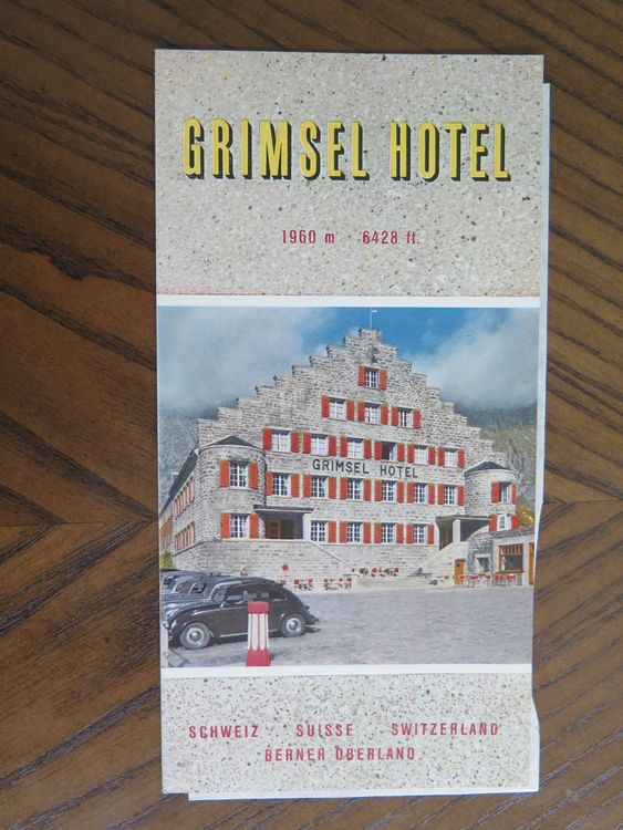GRIMSEL-GRIMSEL HOTEL- U.A. VW-KÄFER PROSPEKT - FALTPROSPEKT | Kaufen auf Ricardo