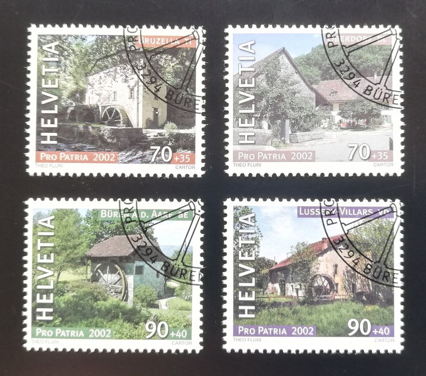 Schweiz Serie Pro Patria 2002 Wertvolle Bauten am Wasser, ET (Gebraucht) in Gümligen für CHF 2.9 ...