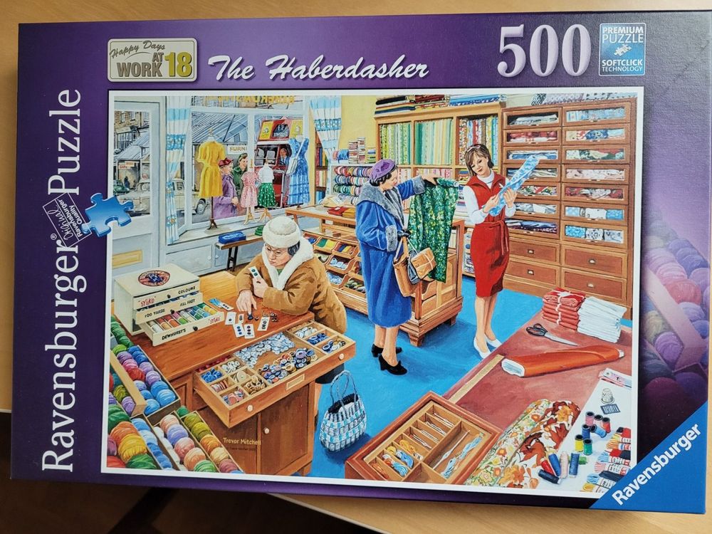 Ravensburger Puzzle "The Haberdasher" Nr. 164134, 500 Teile (Gebraucht ...