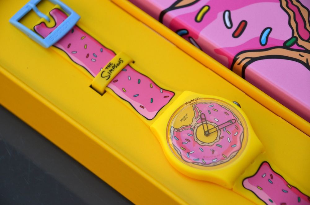 Swatch Simpsons - Homer Donut Armbanduhr / montre (Neu (gemäss ...