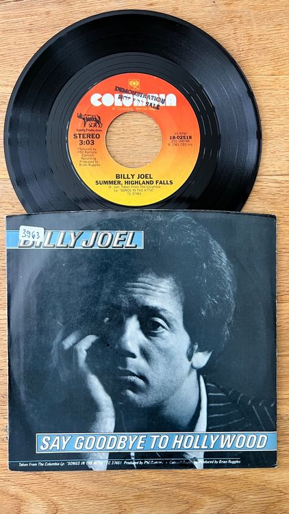 Billy Joel - Say Goodbye To Hollywood / 1. US-Press. 1981 (Gebraucht ...