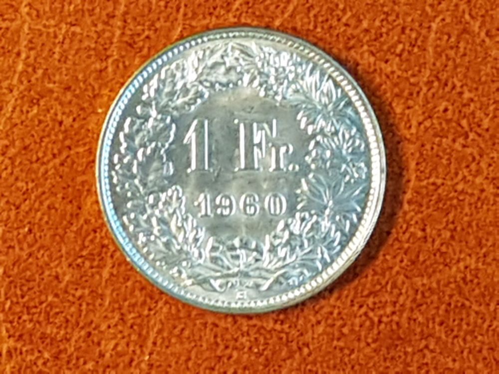 1 Franken 1960 Silber kaum zirkuliert | Kaufen auf Ricardo