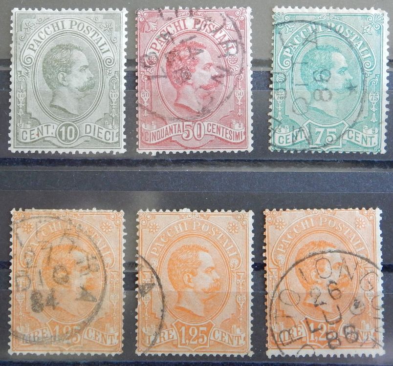 Italien Italia Paket ex. Kat. 1-5 gest./* 1884 Kat. 245 Euro (Gebraucht ...