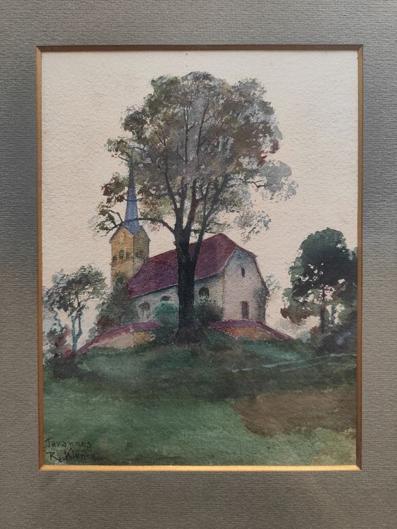 Tableau Robert Kiener Tavannes Bienne Gemälde aquarelle | Kaufen auf Ricardo