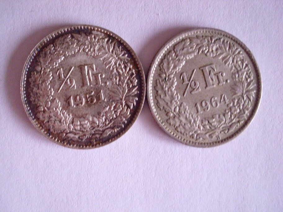 2 x 50 Rappen 1951/64 | Kaufen auf Ricardo