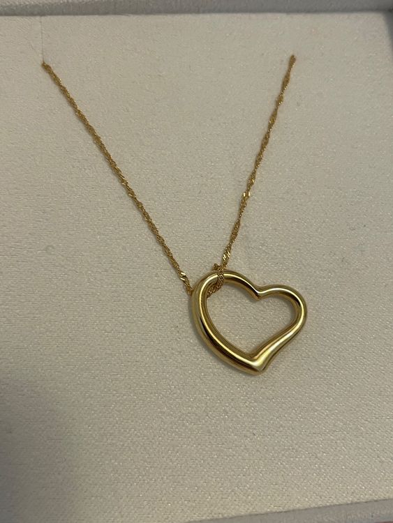 Fabelhafte Goldkette Mit Herzanhanger Ebenbild