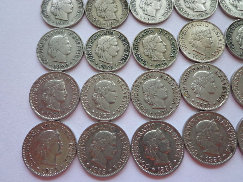 Münzen, Geld, Rappen, Franken, Sammlung, Antik (Gebraucht) in Andeer für CHF 5 – mit Lieferung ...