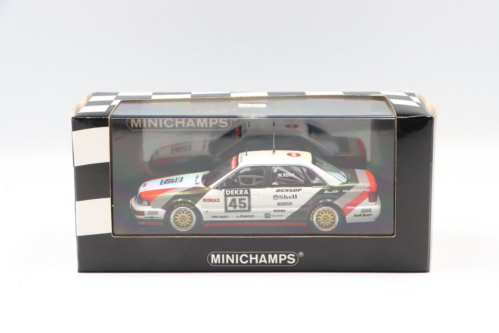 Audi V8 DTM Hockenheim 1990 Walter Röhrl 1:43 Minichamps (Neu und ...