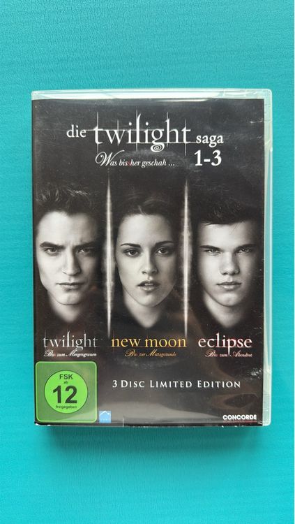 Twilight Saga DVD Box 1-3 Limited Edition (Gebraucht) in Aesch (Neftenbach) für CHF 5 – mit ...