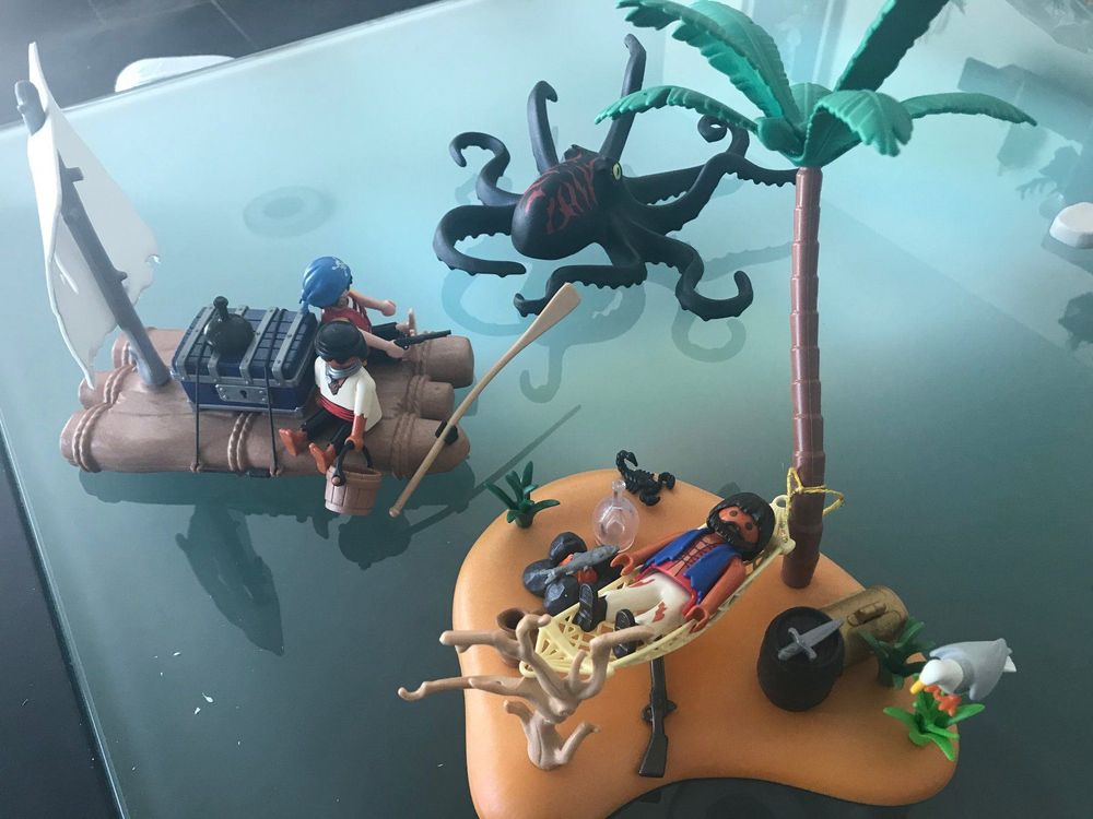 Playmobil Piraten, Floß,Insel,Risenkrake | Kaufen auf Ricardo