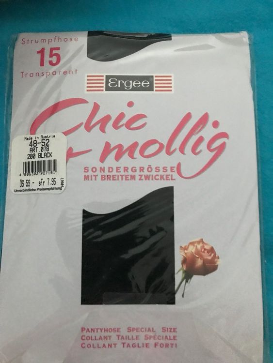 Ergee Damenstrümpfe 48-52/gross schwarz, total 2 Packungen | Kaufen auf ...