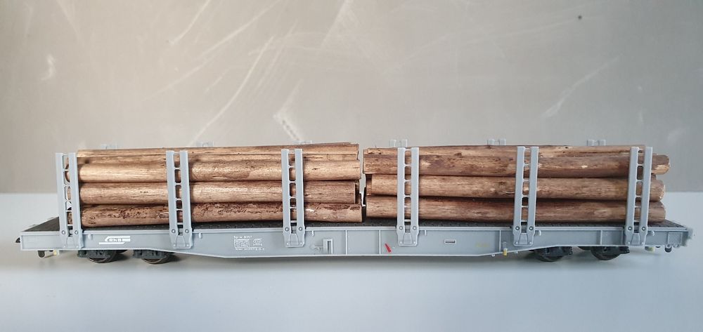 BEMO 2281 117 H0m RhB Sp-w 8357 Rungenwagen/ Echtholzladung | Kaufen auf Ricardo