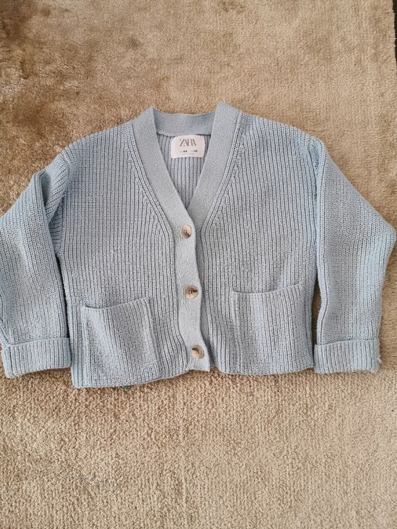 CARDIGAN ZARA GR. 130, 7-8 JAHRE, HELLBLAU | Kaufen auf Ricardo