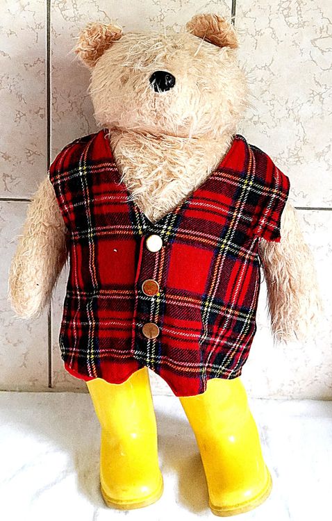 Teddybär Paddington der Bär in gelben Gummistiefeln (Gebraucht) in Baar ...