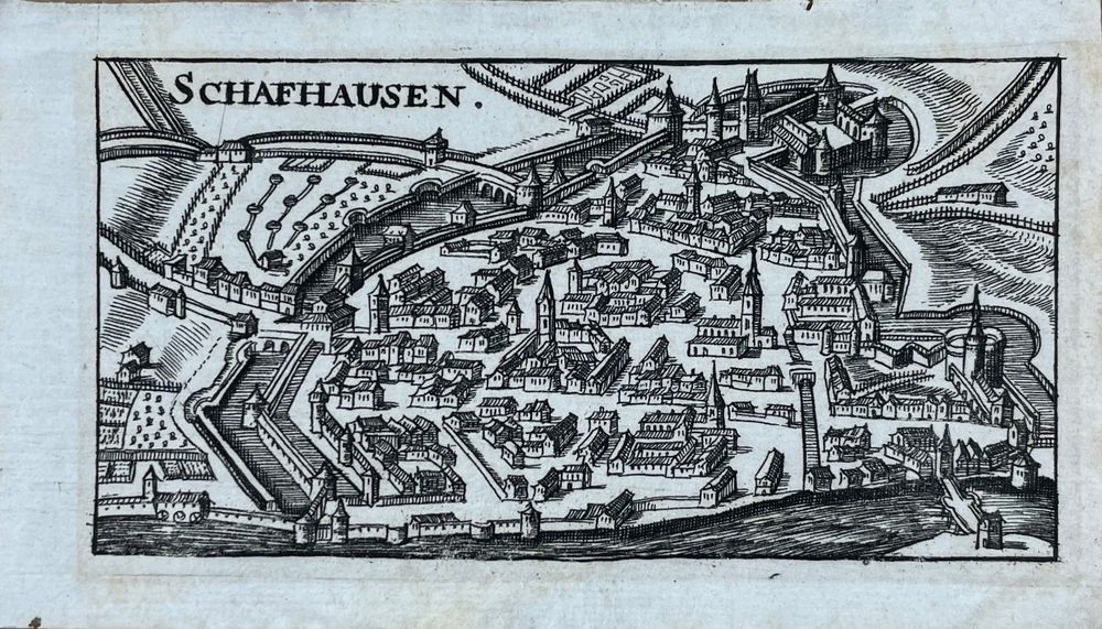 Antiker Kupferstich von Riegel Schaffhausen um 1680 (Gebraucht) in Root für CHF 5 – mit ...