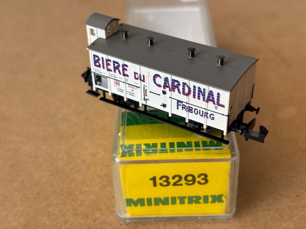 Minitrix 13293 Kuhlwagen Bier Cardinal SBB (Neu (gemäss Beschreibung ...
