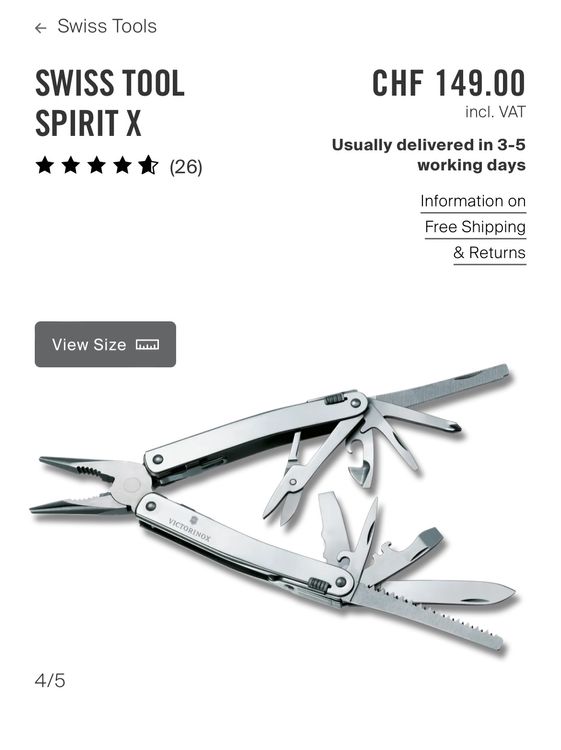 SWISS TOOL SPIRIT X (Neu und originalverpackt) in Genève für CHF 85 ...