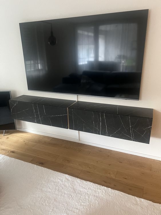 TV-Sideboard mit Marmoroptik, hängend (Neu (gemäss Beschreibung)) in ...