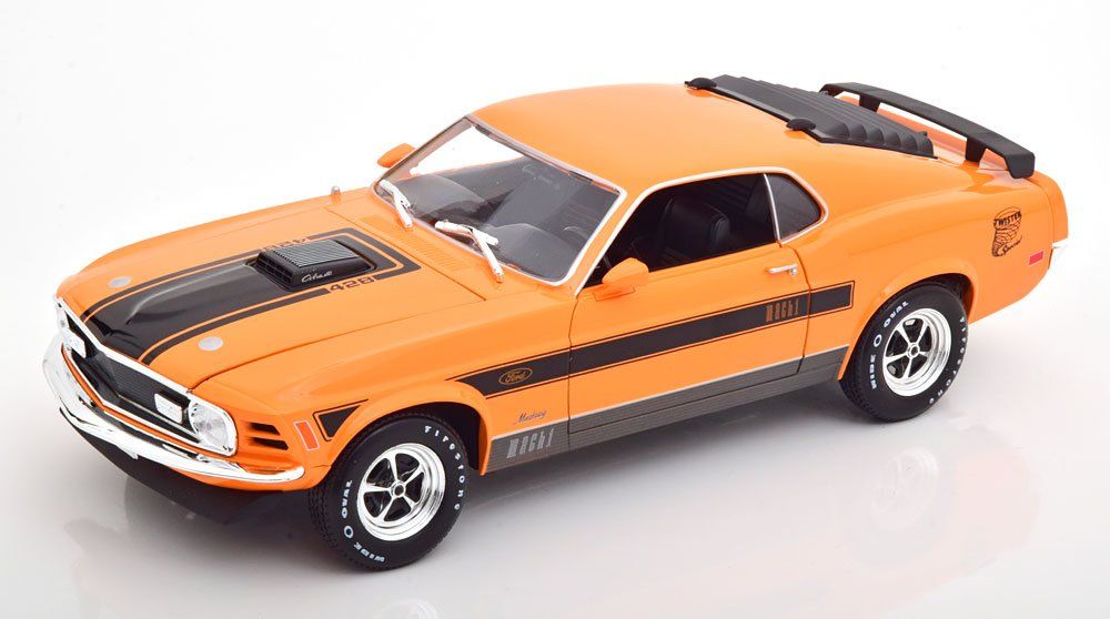 FORD MUSTANG MACH 1 1970 ORANGE 1:18 MAISTO (Neu und originalverpackt ...