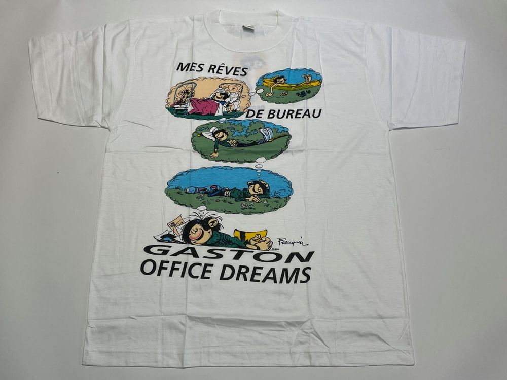 Vintage 90s T-Shirt Gaston Lagaffe New Under Blister Sz XL (Neu und ...