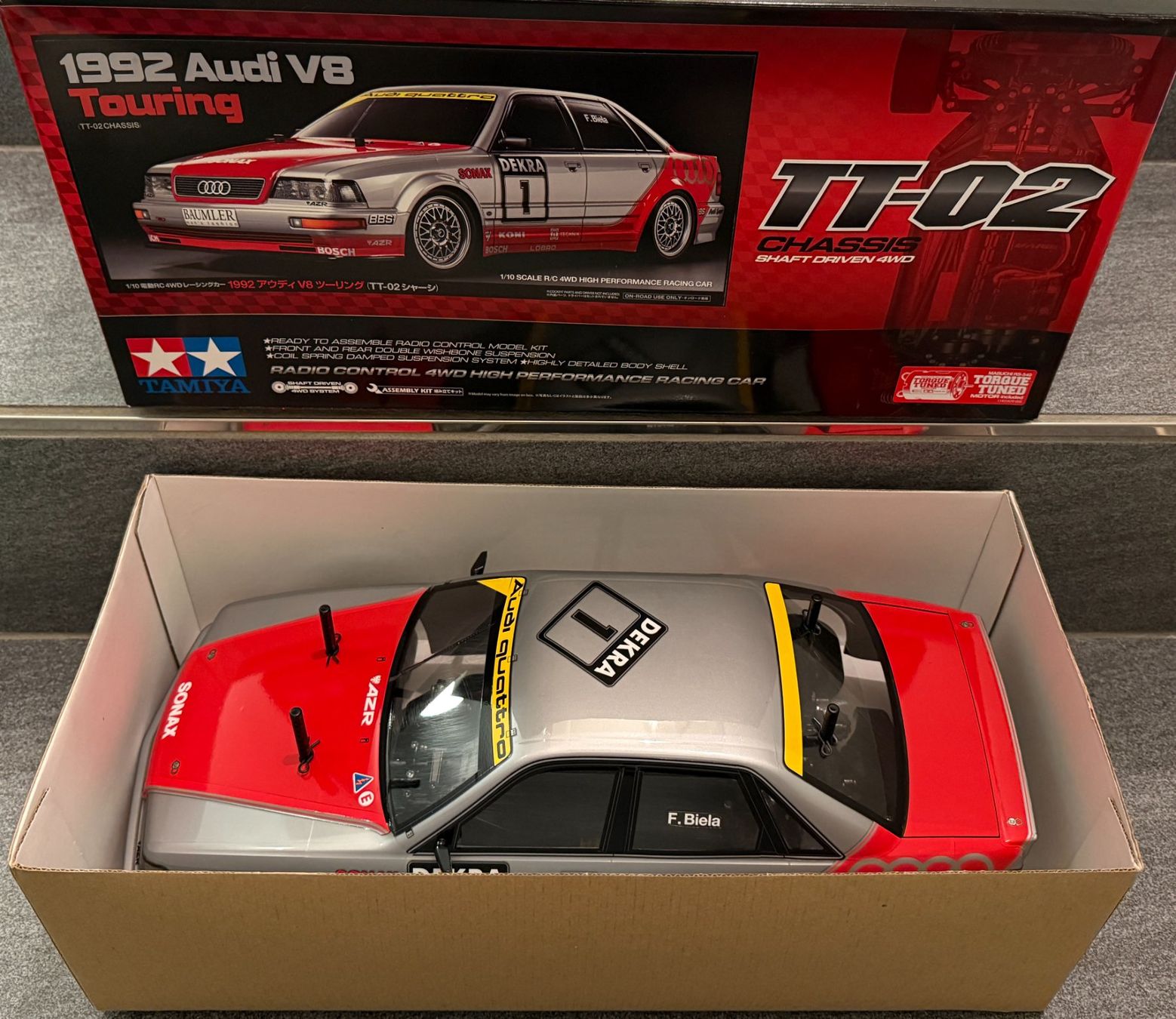 Tamiya 58699 Audi V8 1992 Tourenwagen (TT-02) Bausatz (Neu (gemäss ...