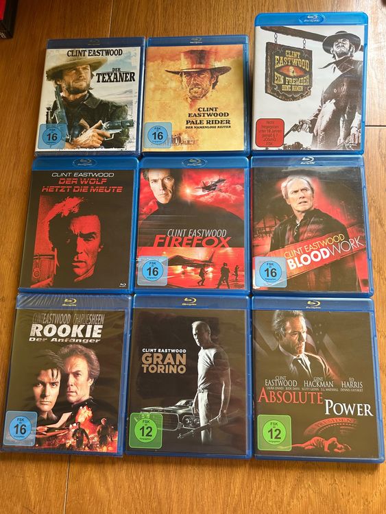 Clint Eastwood Collection, 23x Blu ray Warner Bros (Gebraucht) in Benken ZH für CHF 139 – mit ...