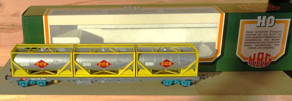 SBB-CFF Sgs mit Tankcontainer CCR. Hag Art. 397. DC. (Gebraucht) in für ...