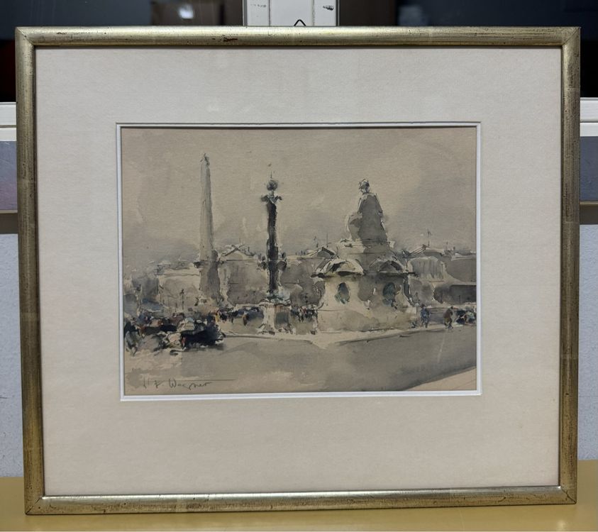 Aquarell Hand signiert Bild (Gebraucht) in Schlieren für CHF 12 – mit Lieferung auf Ricardo kaufen