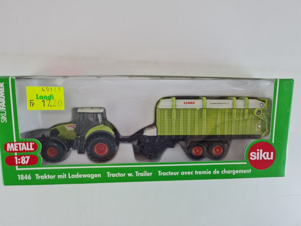 Siku 1846 Traktor mit Ladewagen Claas H0 1:87 (Neu (gemäss Beschreibung ...