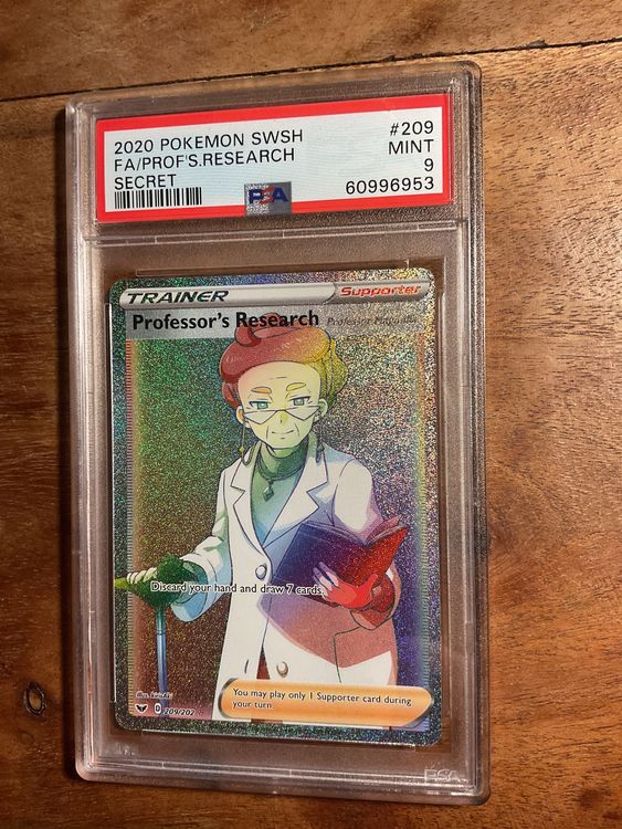 Professor’s Research Full Art Secret, Sword & Shield, PSA 9 (Gebraucht ...