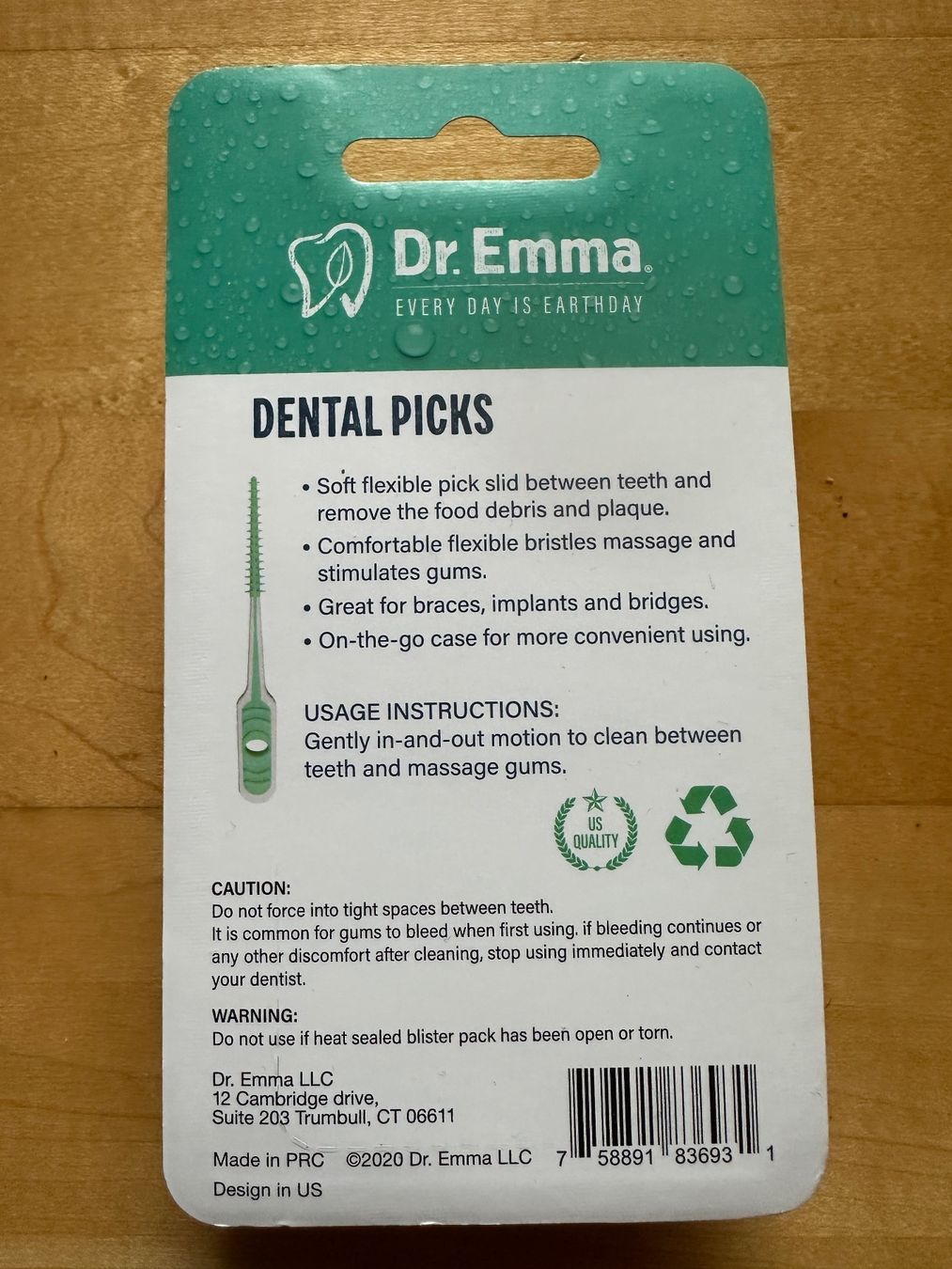 300 Stk. Dr. Emma Zahn-Sticks, Interdentalbürsten, Mint (Neu und ...