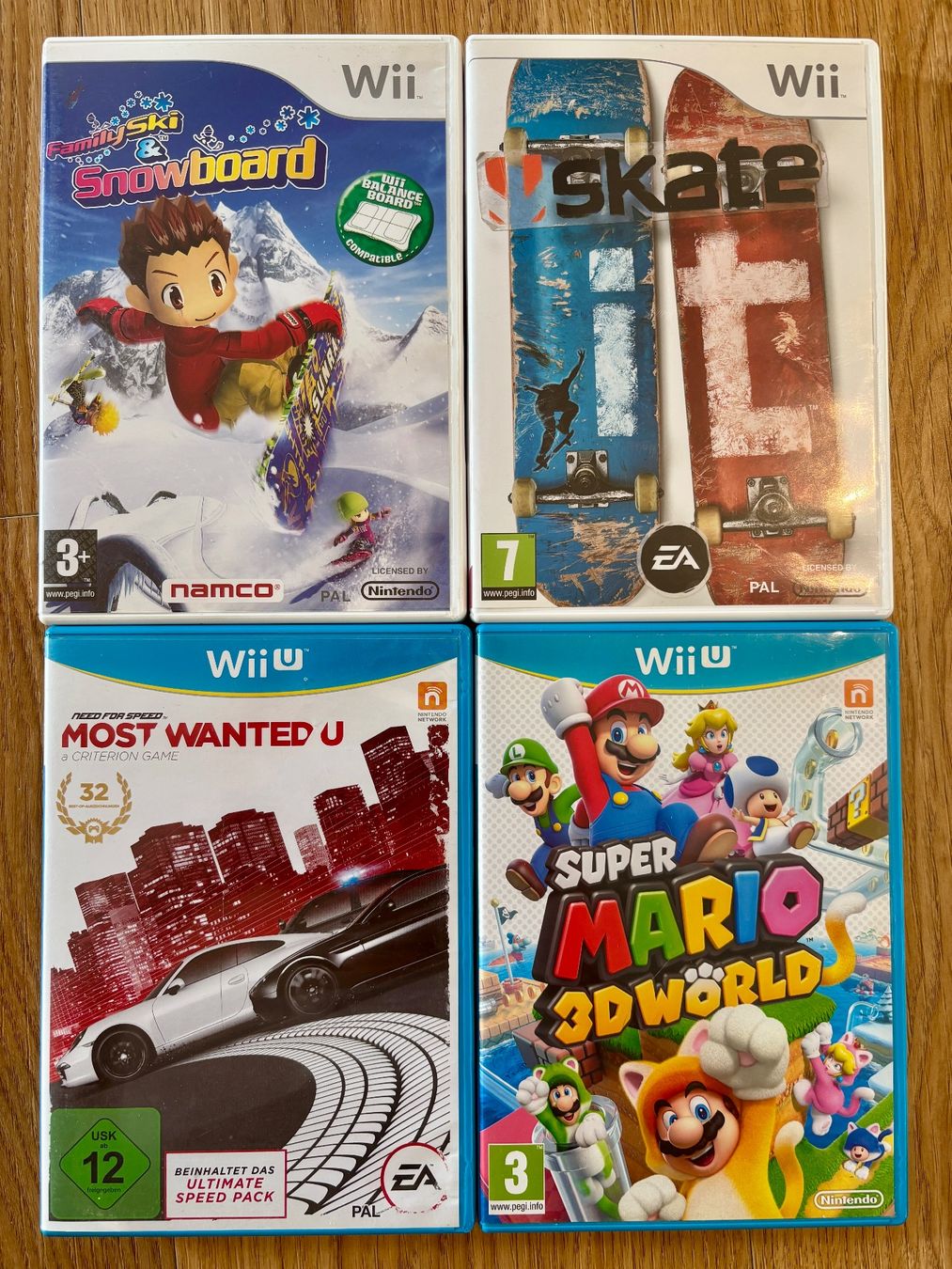 Nintendo Wii U Super Mario - Need for Speed - Skate - Ski (Gebraucht ...