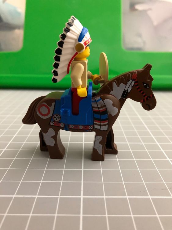 Lego Indianer / Native American Häuptling mit Pferd & Schild | Kaufen ...