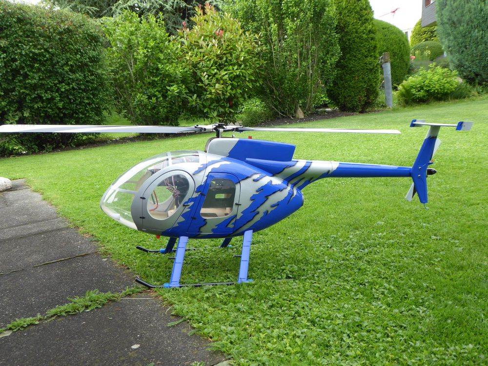 Scale Hughes 500 Size 600 mit sauber gebauten TREX Dominator (Neu ...