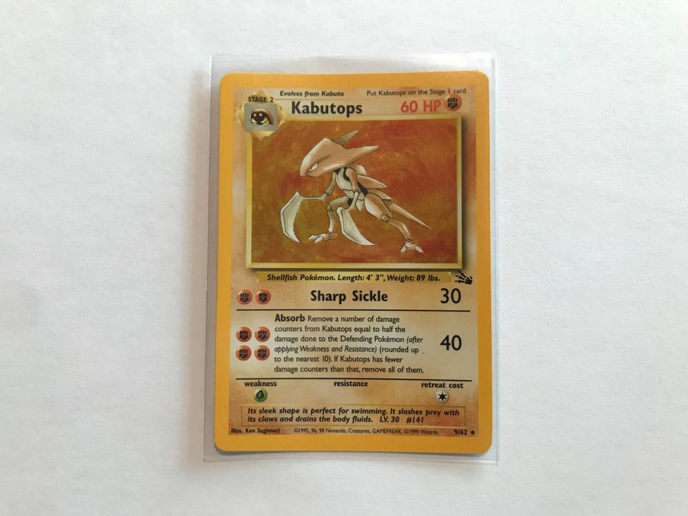 Kabutops holo Fossil EN (Gebraucht) in Hagendorn für CHF 17 – mit Lieferung auf Ricardo kaufen