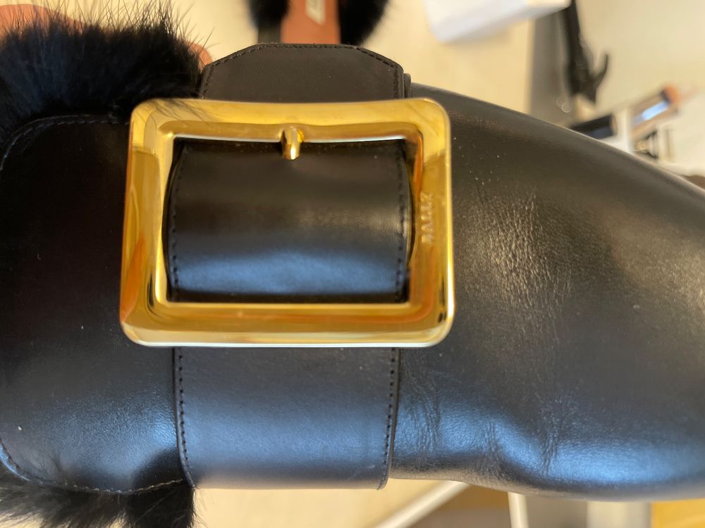 BALLY Mules 39.5 mit Pelzbesatz (Gebraucht) in Meggen für CHF 85 – mit ...