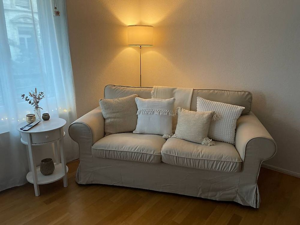 Ektorp 2er-Sofa, beige oder grau (Gebraucht) in Luzern für CHF 150 – nur Abholung auf Ricardo kaufen