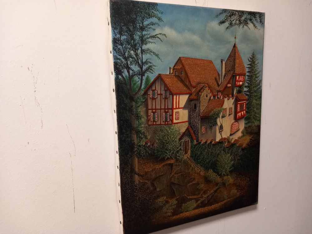 SCHLOSS THORENBERG LITTAU LU - Oel auf Leinwand signiert | Kaufen auf ...