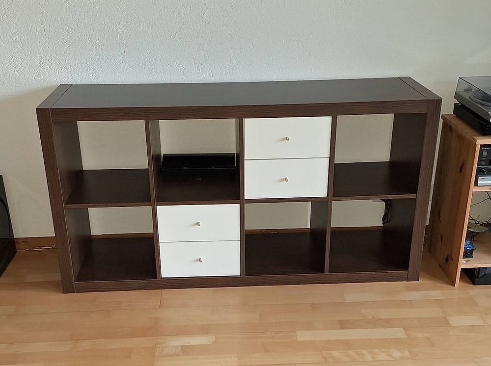 Erstaunlich Kallax Regal Holz Ebenbild