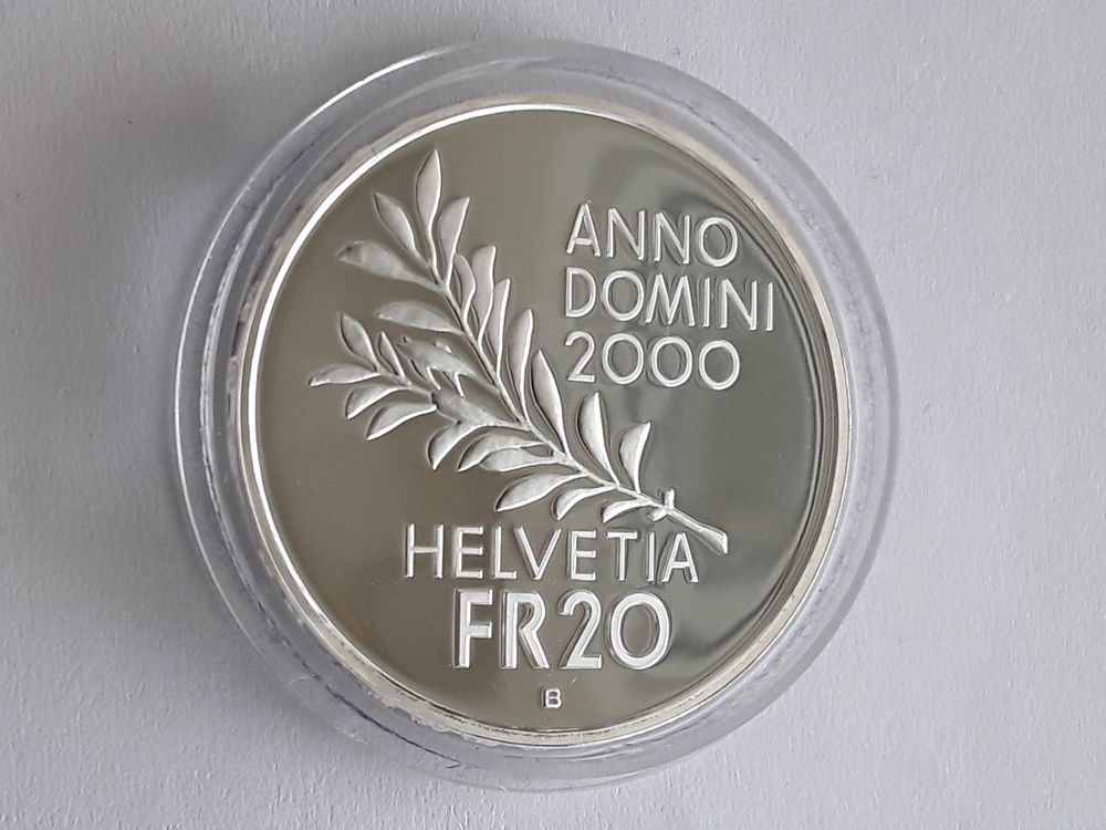 20 Fr. Gedenkmünze 2000 Pax in Terra PP | Kaufen auf Ricardo