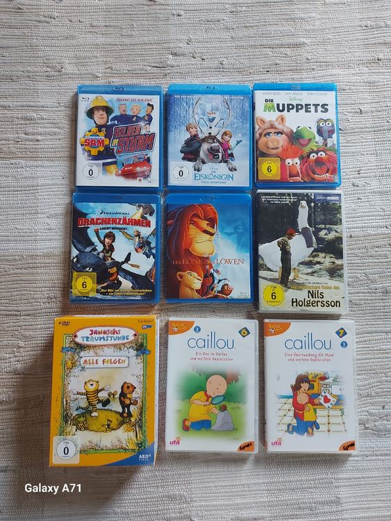 Kinderfilme: Janosch, Die Muppets, Die Eiskönigin, Caillou (Gebraucht) in Rumisberg für CHF 8 ...