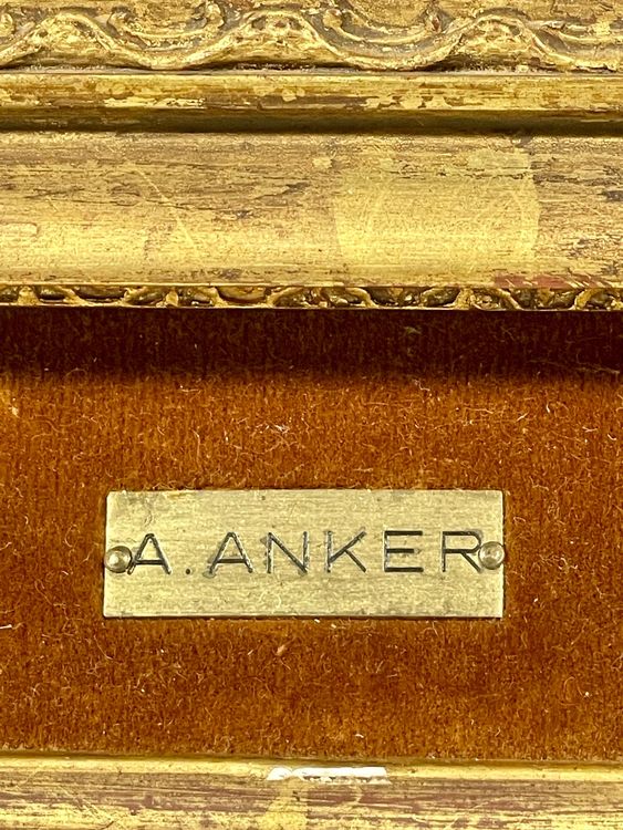Albert Anker? Öl Gemälde auf Holz Platte (Gebraucht) in Root für CHF ...