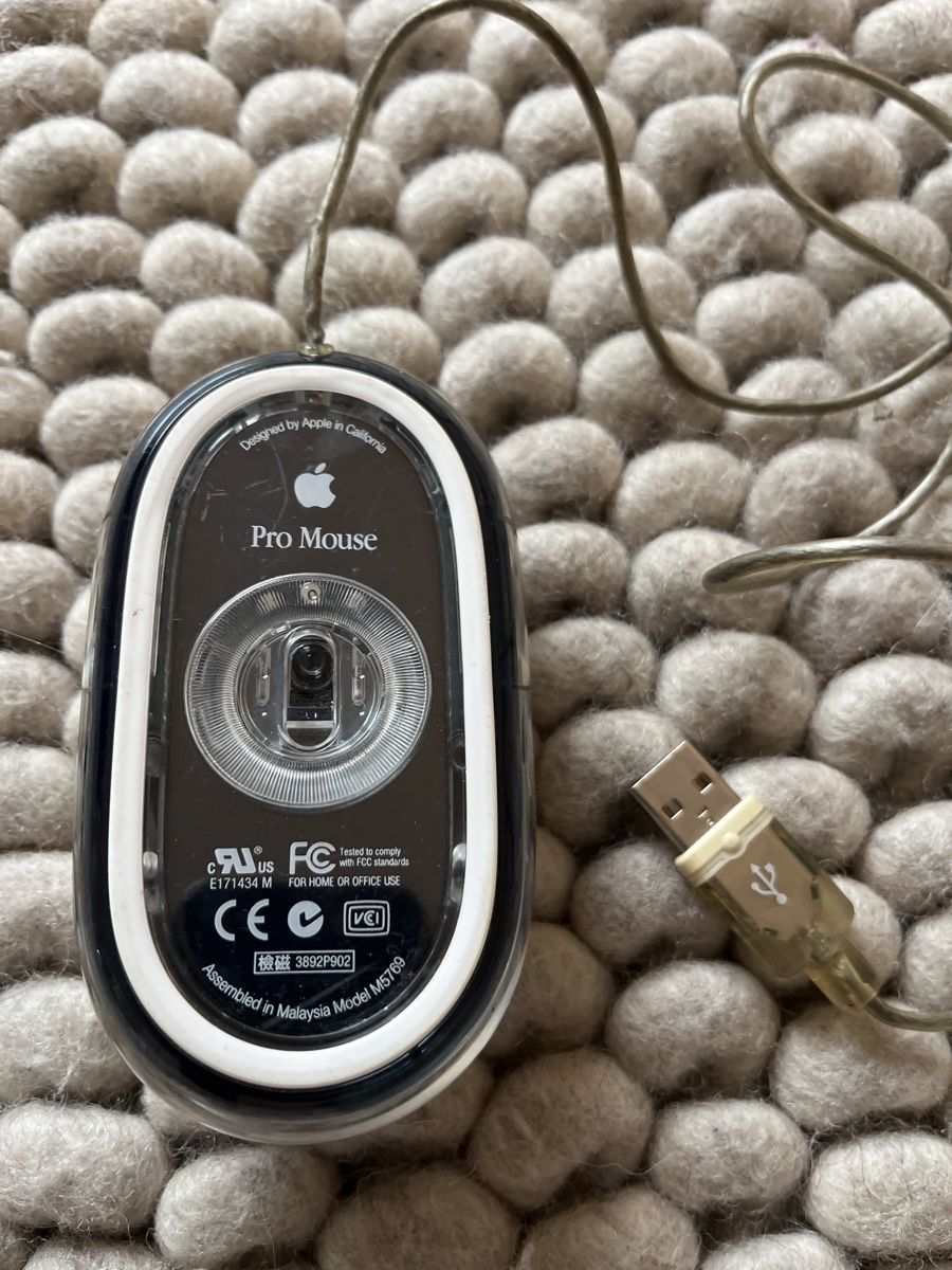 Vintage Apple Pro Mouse, Kult-Maus, Top Zustand, USB (Gebraucht) in ...